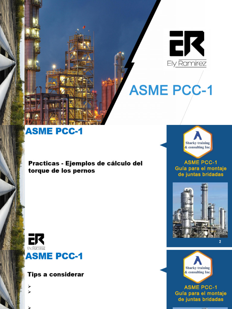 Guía ASME PCC-1 para juntas bridadas | PDF | Tornillo | Ingeniería mecánica