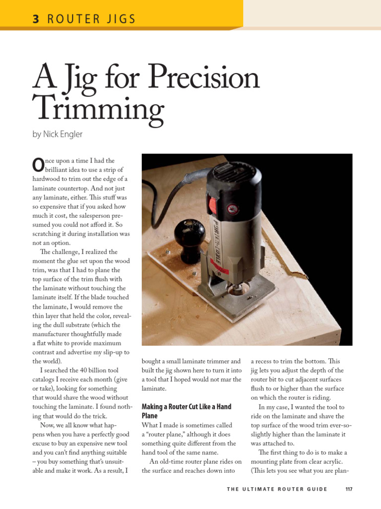 A Jig for Precision Trimming | PDF | Manufactured Goods