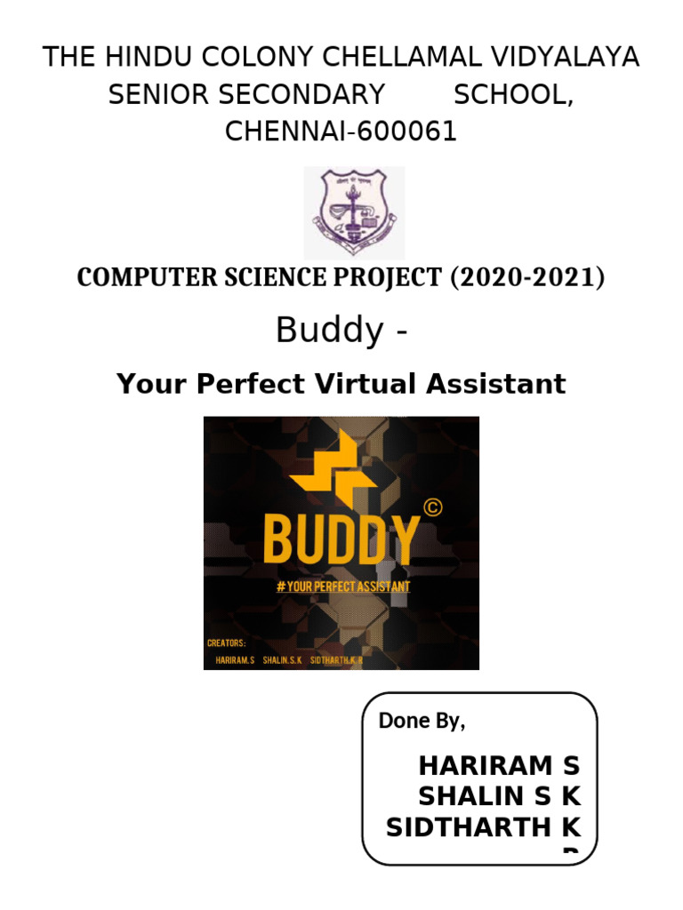 Documentation CS Proj 12th Final | PDF | Menu (Computing) | Input/Output