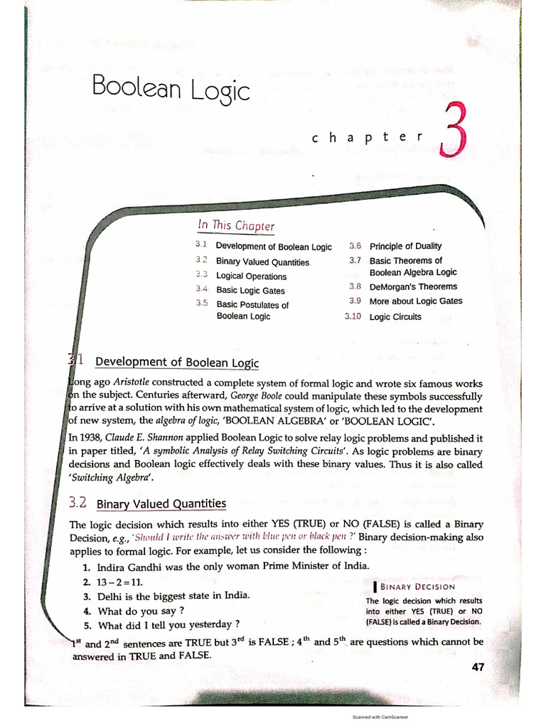 Boolean Logic | PDF