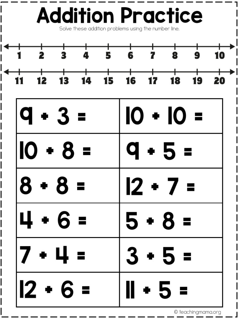 1st-Grade-Math-Packet-6 | PDF