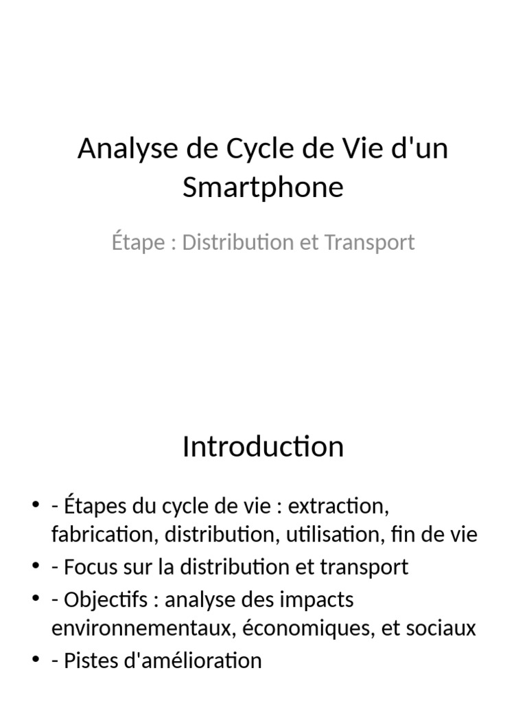 ACV Smartphone Distribution Transport | PDF
