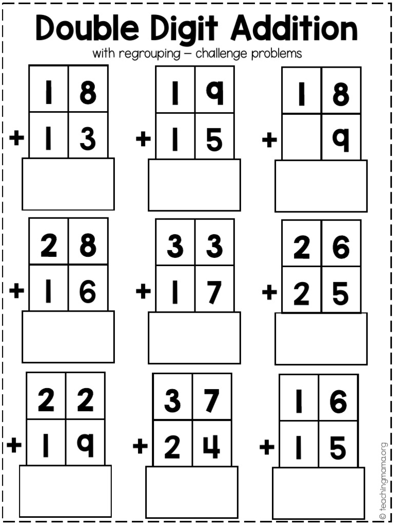 1st Grade Math Packet 19 | PDF