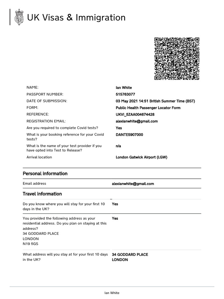 UK Visas & Immigration: Personal Information | PDF | Travel Visa | International Law