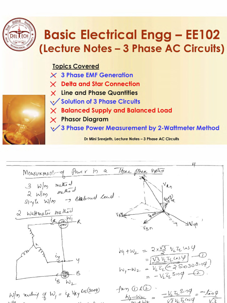 EE102 BEE 3PhAC Ckts Pt2 | PDF