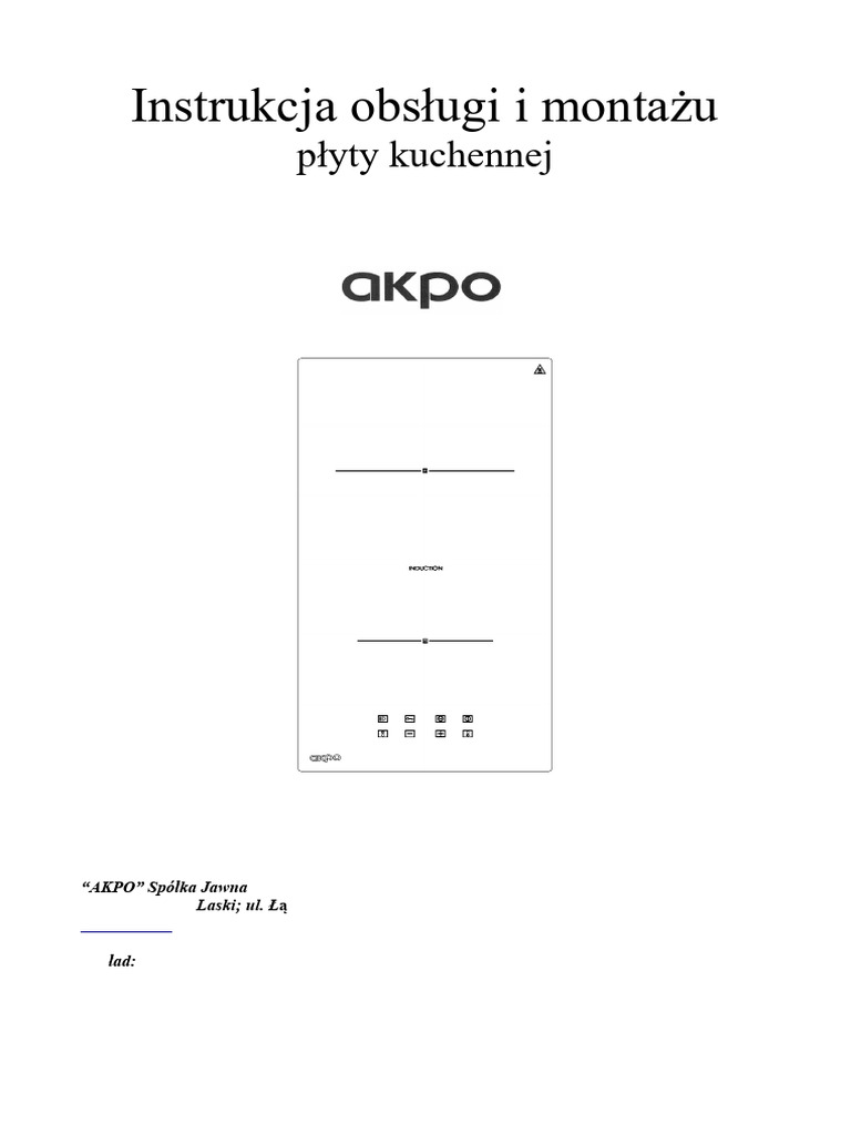Instrukcja Obslugi AKPO PIA 6802 | PDF