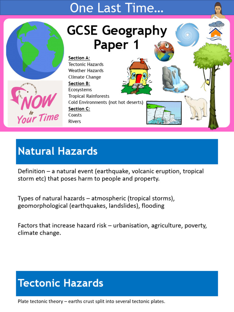 GCSE Geog Paper 1 Revision Booklet | PDF | Erosion | Deforestation