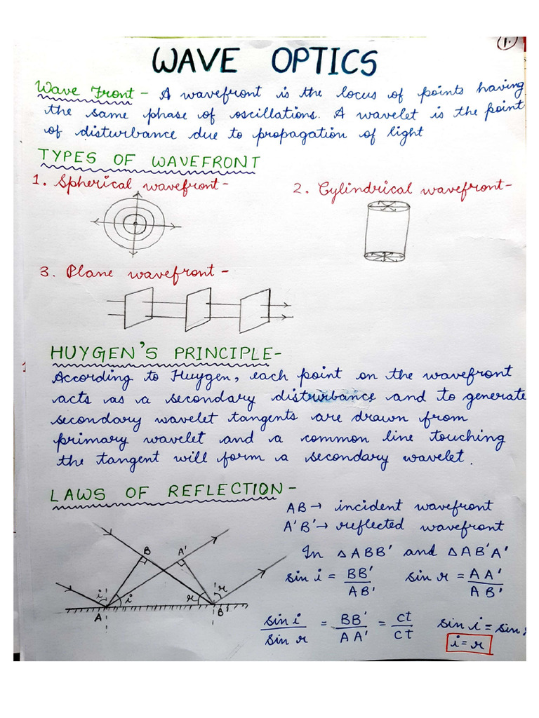 10 Wave Optics | PDF