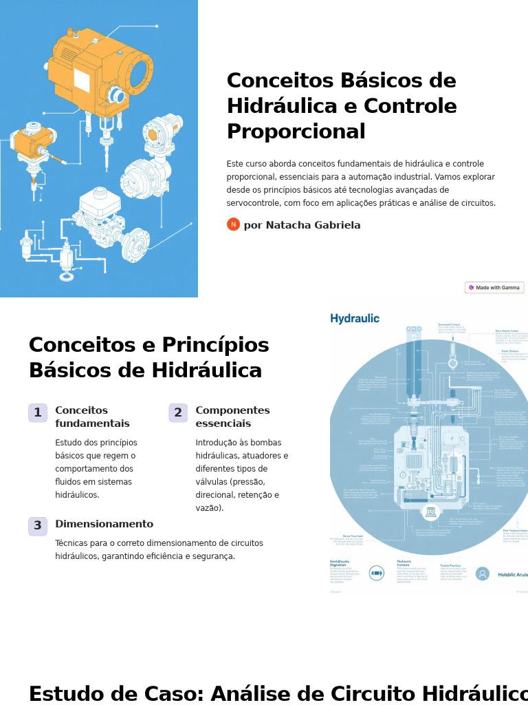 Conceitos Basicos de Hidraulica e Controle Proporcional | PDF ...