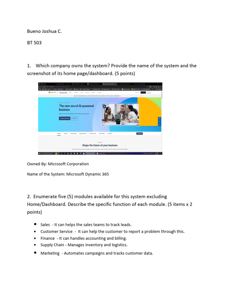 03 Task Performance 1 - ARG - BUENO - JOSHUA - C - BT503 | PDF