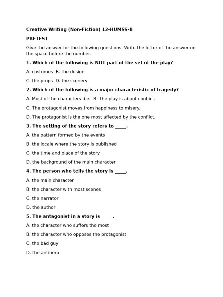 Creative Writing 12 HUMSS B Writing A Dialogue | PDF | Conversation | Dialogue