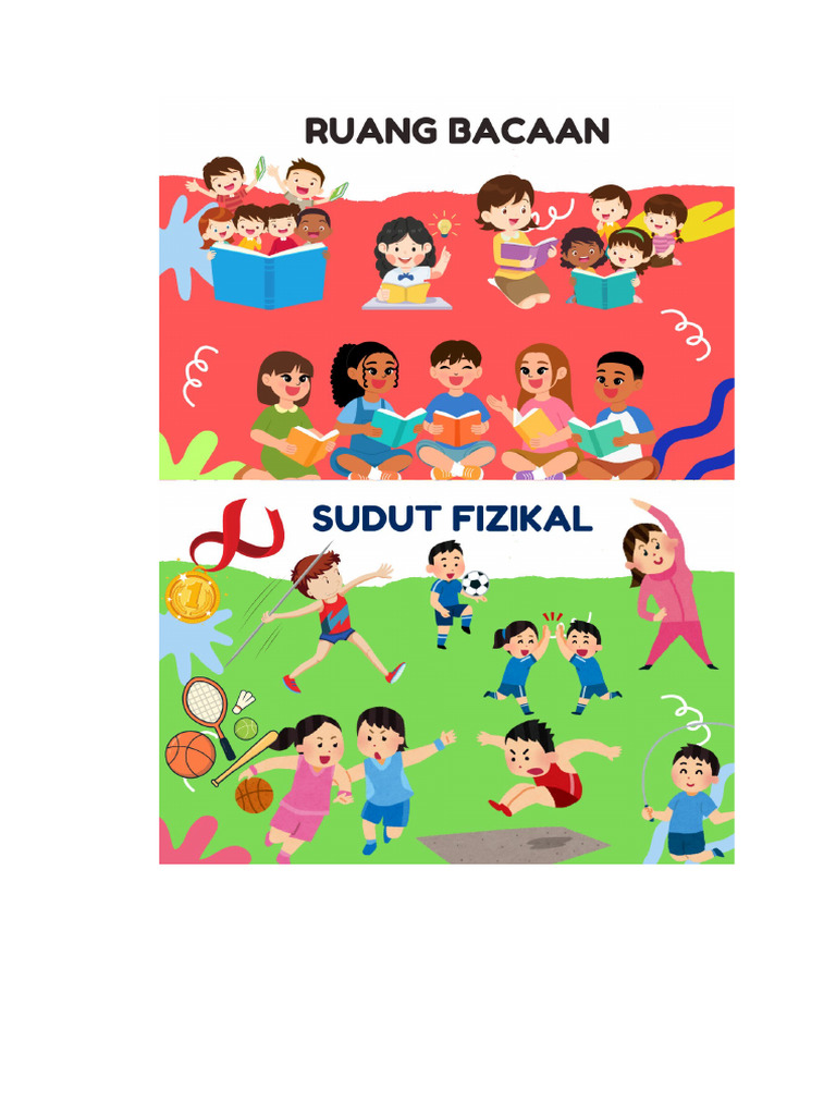 Label Sudut Prasekolah | PDF