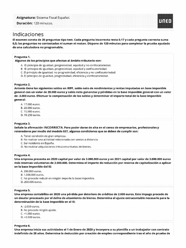 Glosario Examenes 2022-2024 | PDF | Impuestos | España