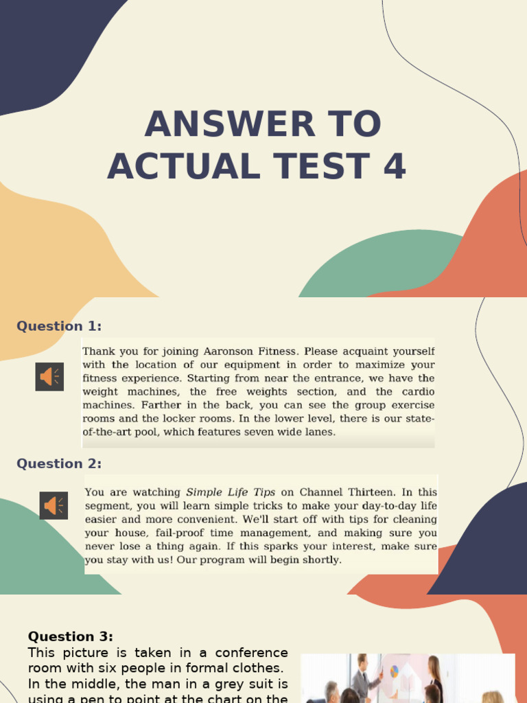 Answer Actual Test 4 | PDF