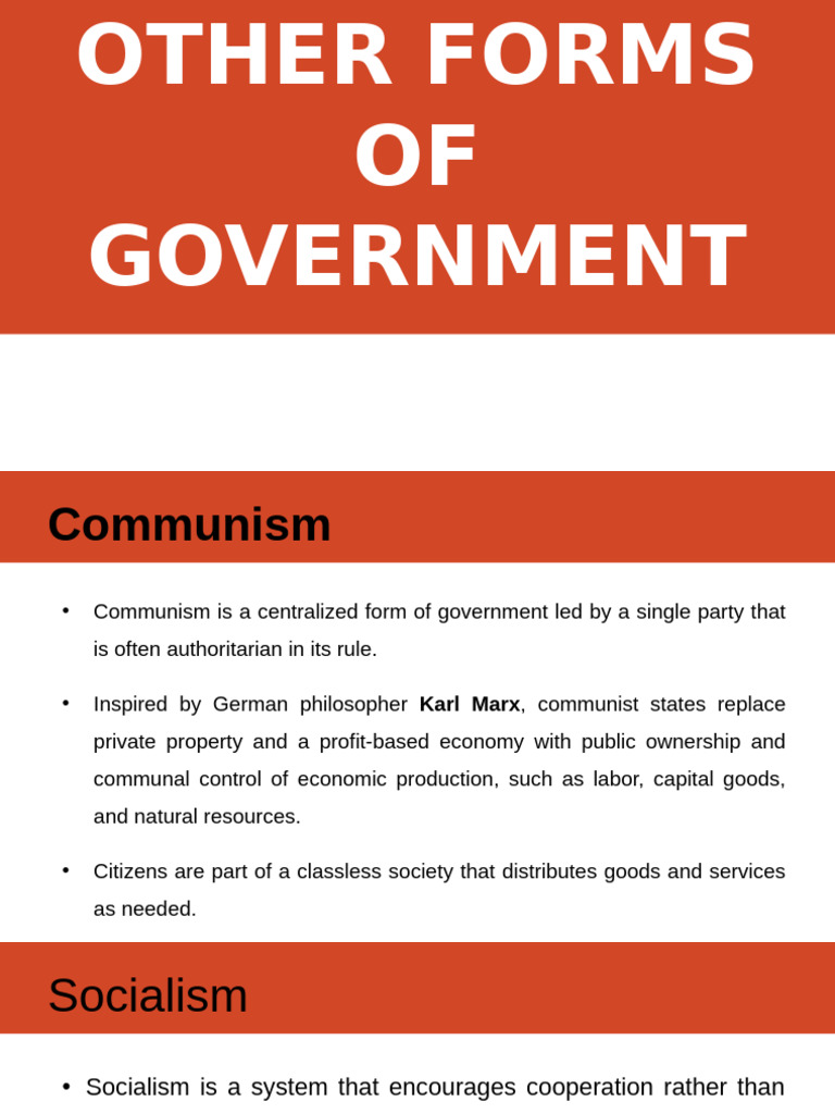 Types of Government Explained | PDF