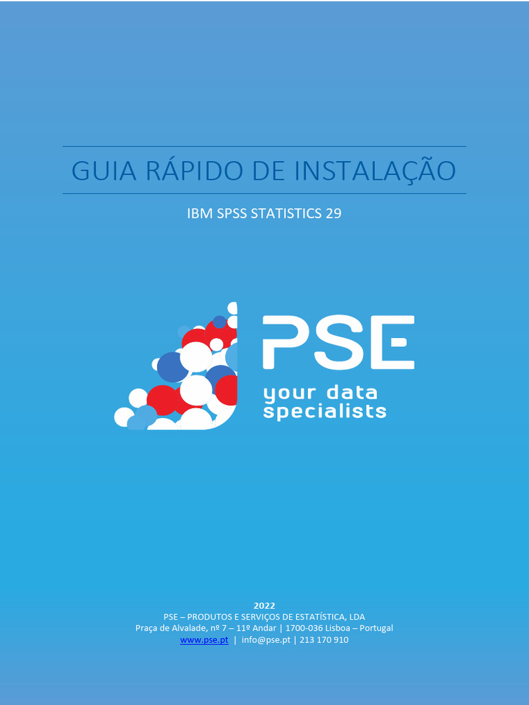 Guia de instalação rápida IBM SPSS Statistics 29 | PDF | Programas ...