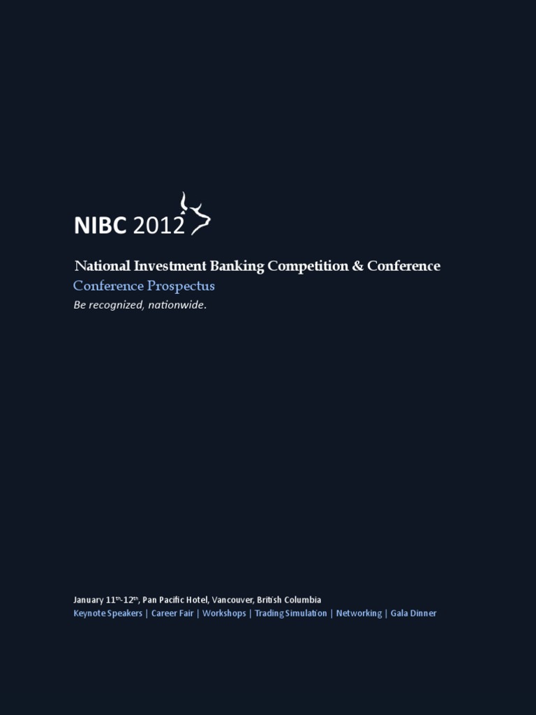 NIBC 2012 Conference Overview | PDF | Investment Banking | Chief ...