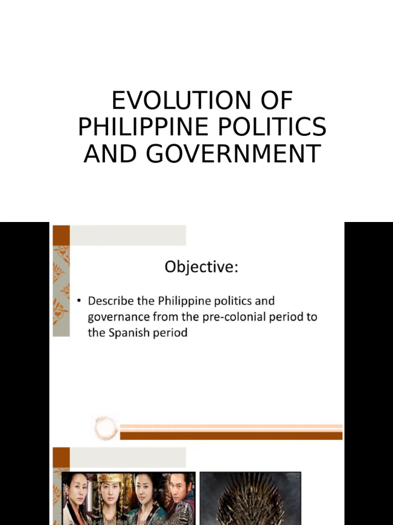 Philippine Politics and Government Evolution | PDF