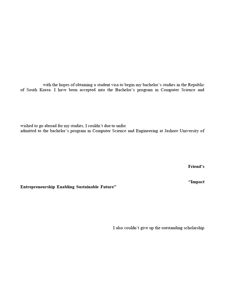 (Final) Monish Cover Letter | PDF | Bachelor's Degree | Travel Visa