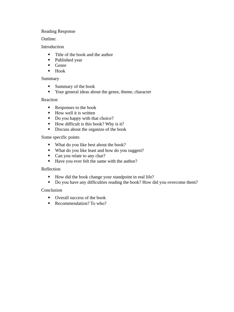 Advanced Reading C1 (Response Paper) | PDF