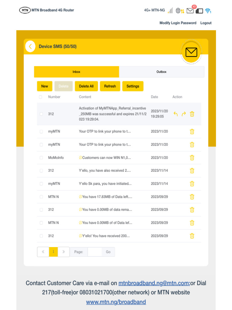 MTN Broadband 4G Router Login Guide | PDF