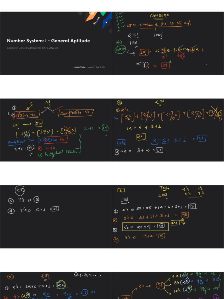 Number System I General Aptitude With Anno | PDF