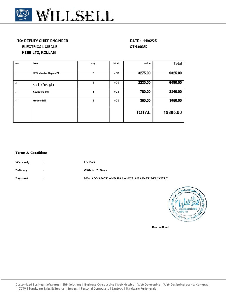 WILLSE LLKOLLAM06064 Docx LED | PDF