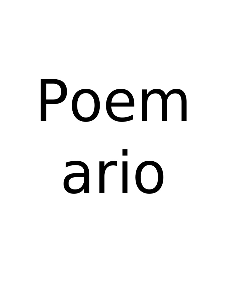 Poemario Portada | PDF