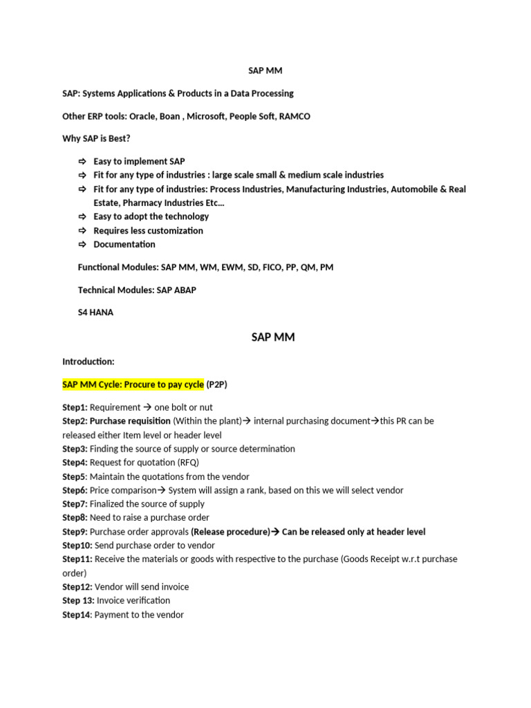 SAP MM Practice - v2 | PDF | Information Technology | Supply Chain ...