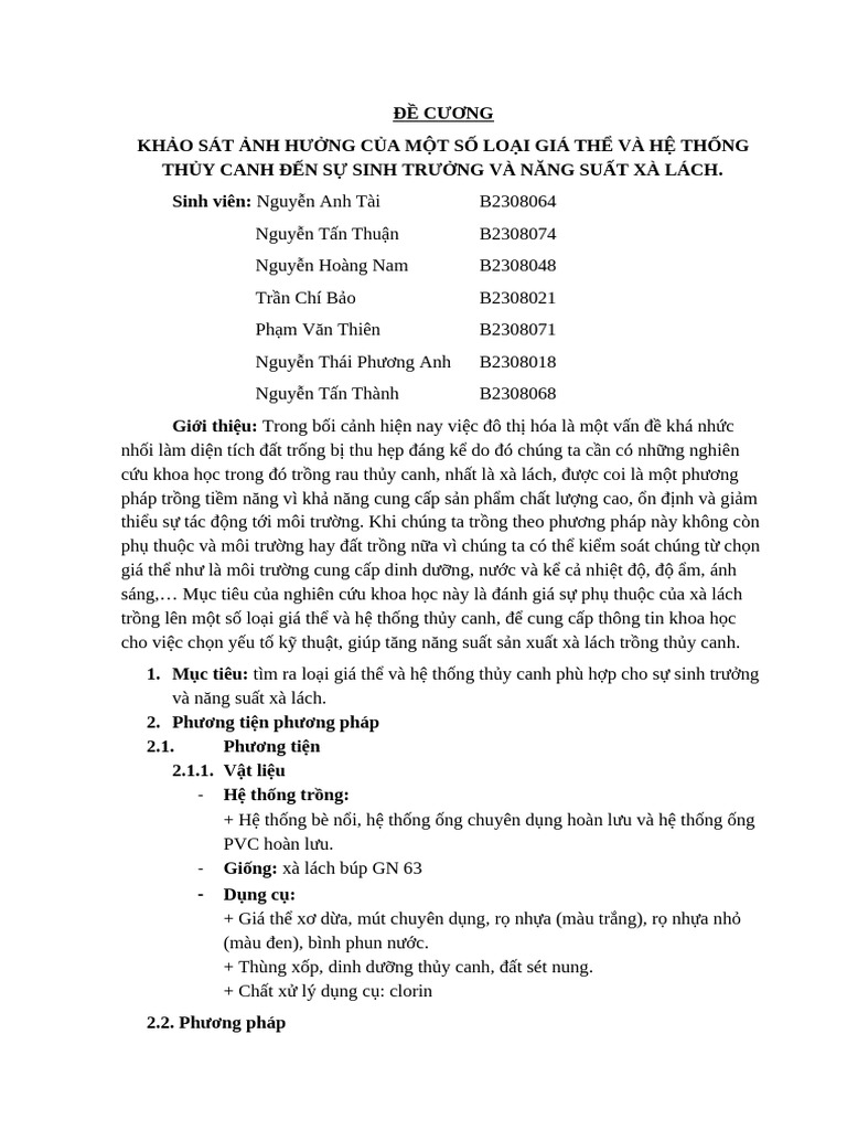 ĐỀ CƯƠNG PPNC | PDF