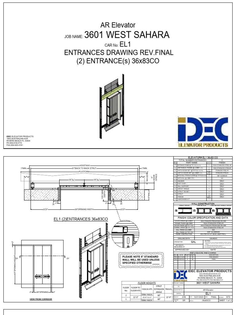 3601 WEST SAHARA - 2000# 36X83 SSPCO ENT - FINAL | PDF | Building Engineering