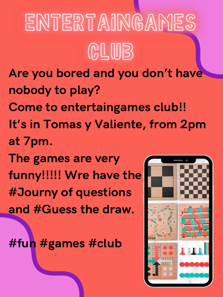 Join the Entertaining Games Club! | PDF