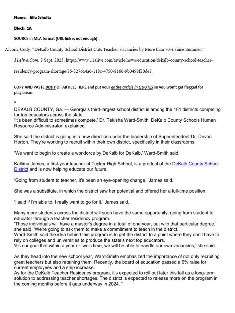 Schultz, Ella MicroIA Outline | PDF | Externality | Economics