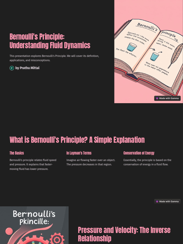 Bernoullis-Principle-Understanding-Fluid-Dynamics | PDF | Lift (Force ...