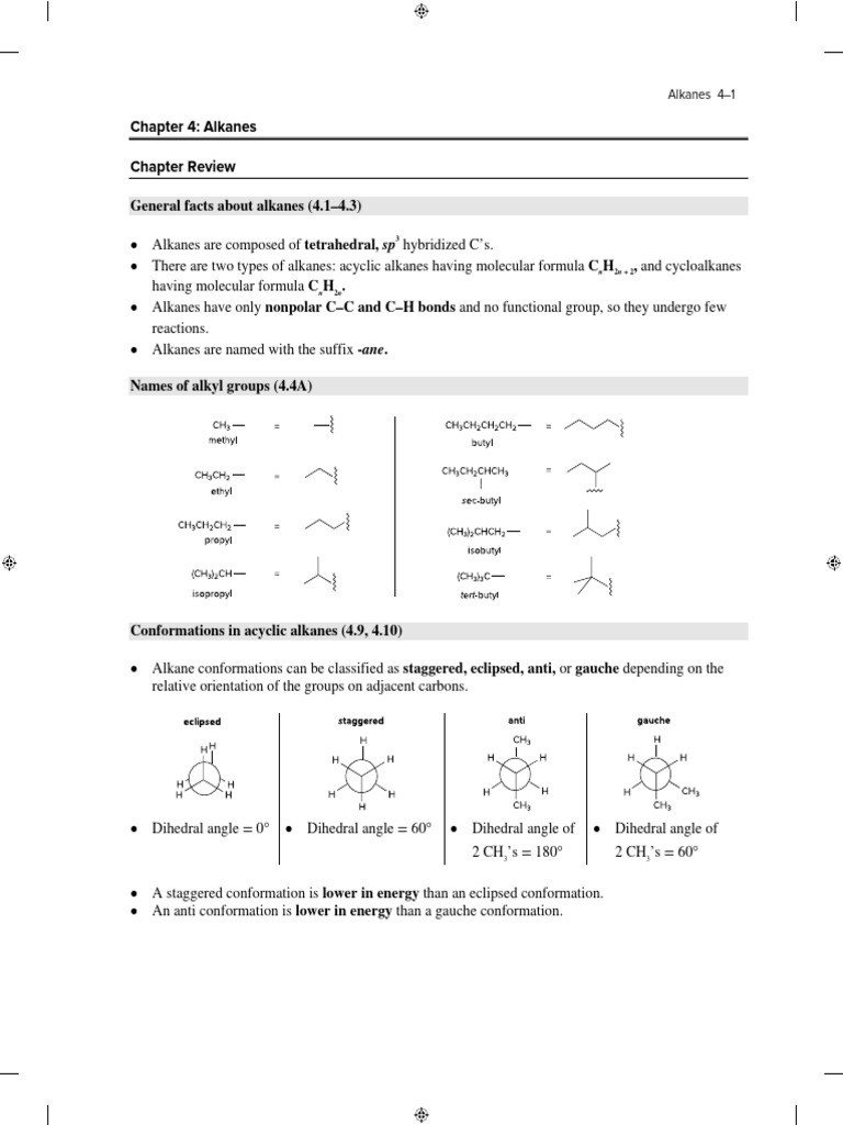 Alkanes: Structure, Isomers, and Reactions | PDF | Conformational Isomerism | Alkane