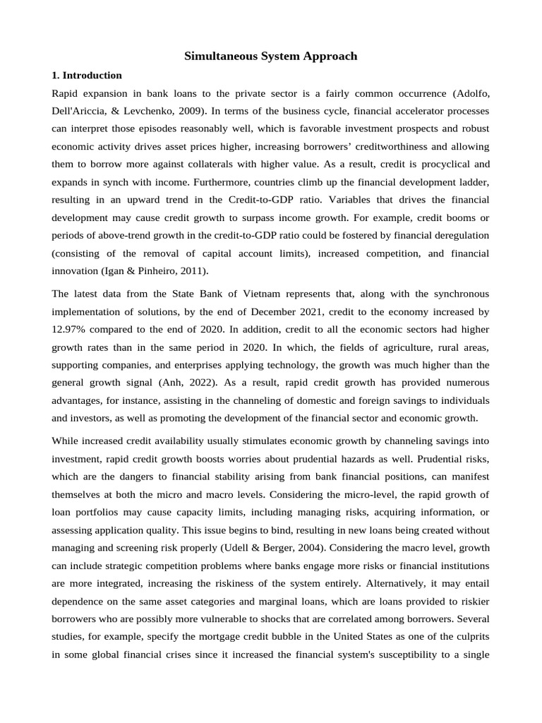 Vietnams Credit Growth Risks Pdf Basel Ii Interest