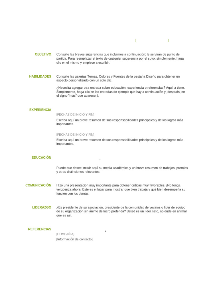 modelo de cv3 | PDF