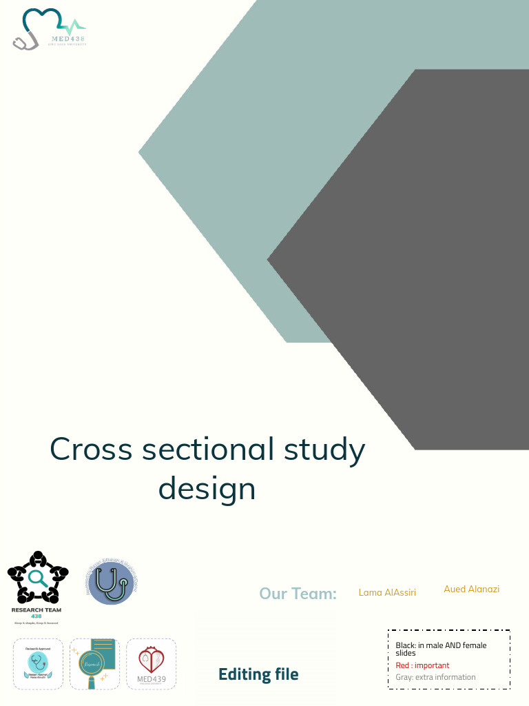 9 - Cross Section Study Design | PDF | Cohort Study | Medical Statistics