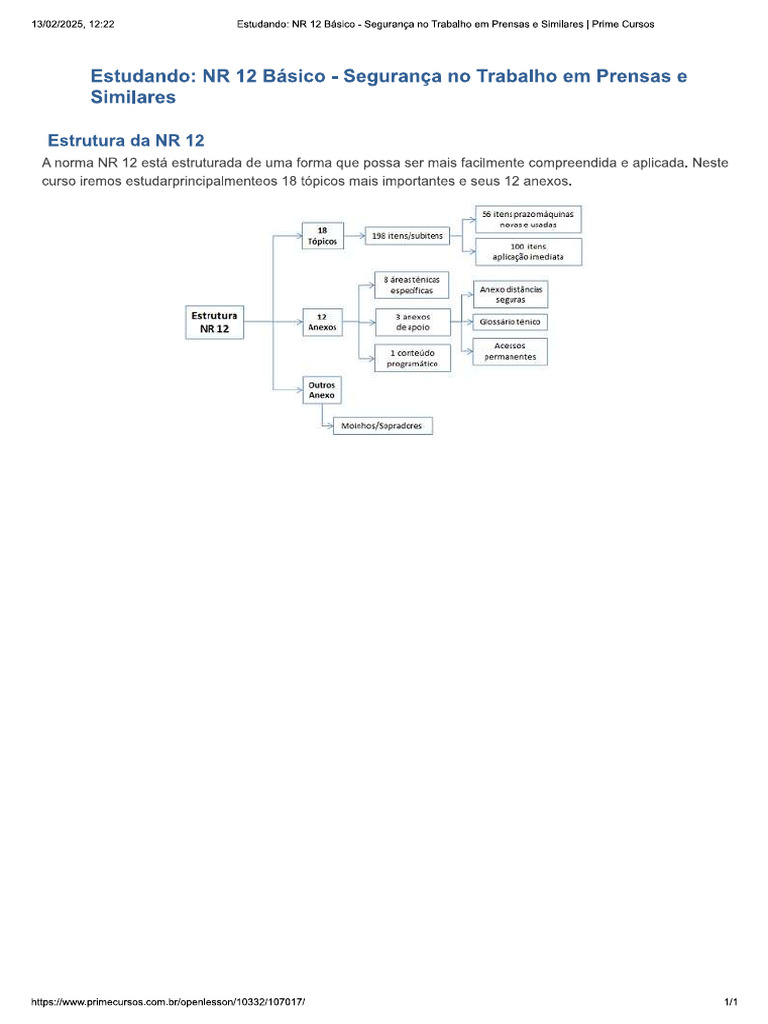 Curso NR 12 3a Licao | PDF