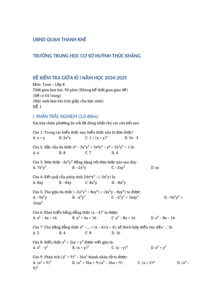 Toan_Lop8_GiuaKy | PDF