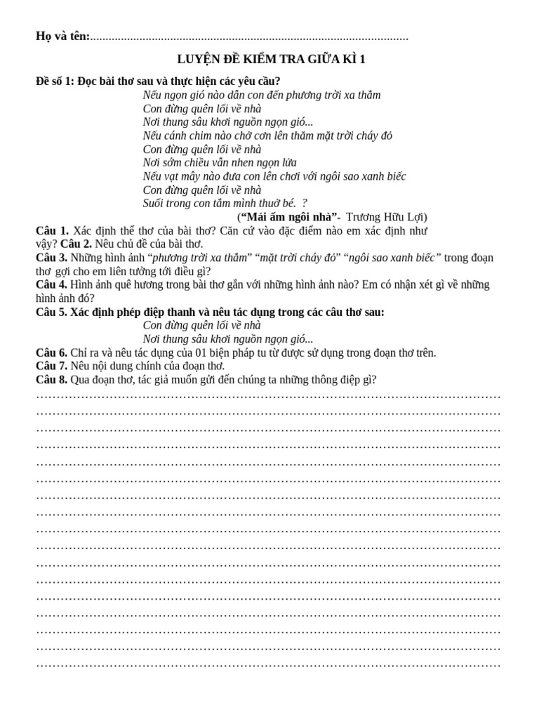 V9_2025_ LUYỆN ĐỀ ĐGGK1 - THƠ | PDF