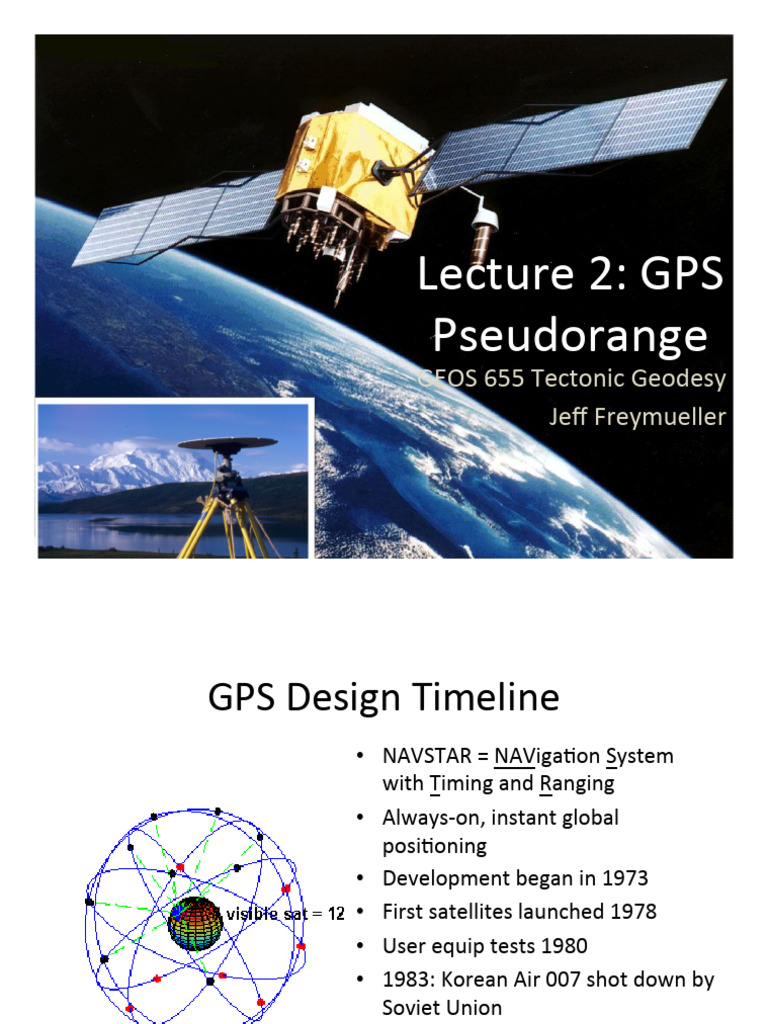 Lecture02 GPS Part1 Pseudorange | PDF | Global Positioning System | Orbit