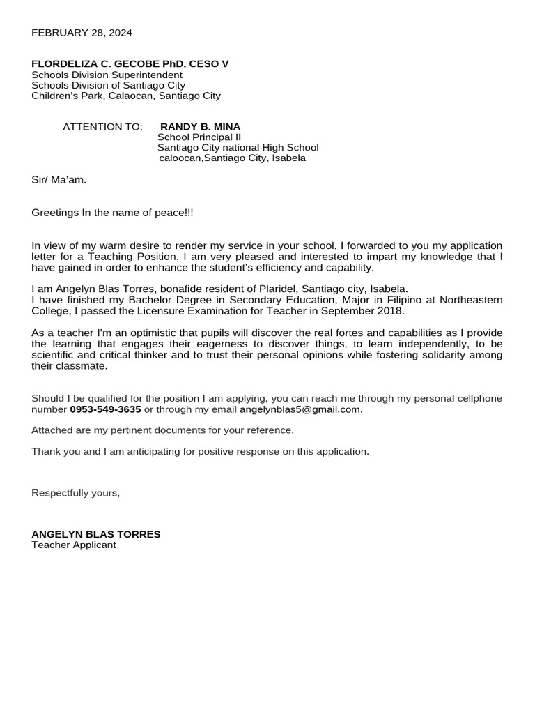 Ranking Letter 2024 | PDF