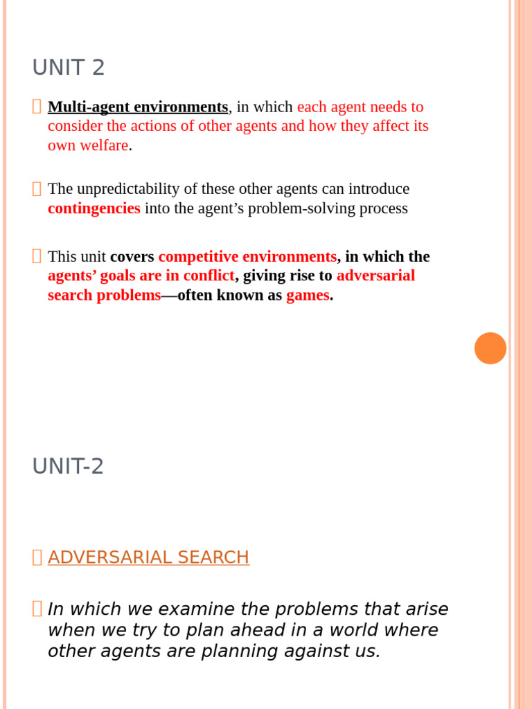 AI Unit 2 Adversarial Search | PDF | Applied Mathematics | Algorithms
