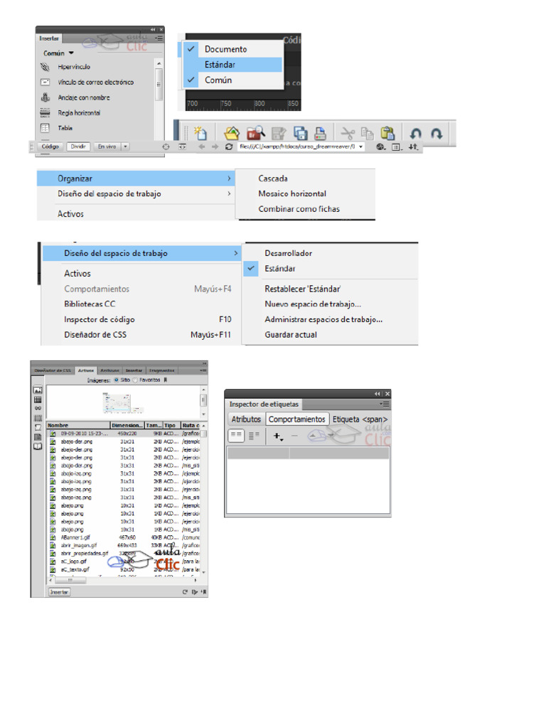 Panel Dreamweaver | PDF