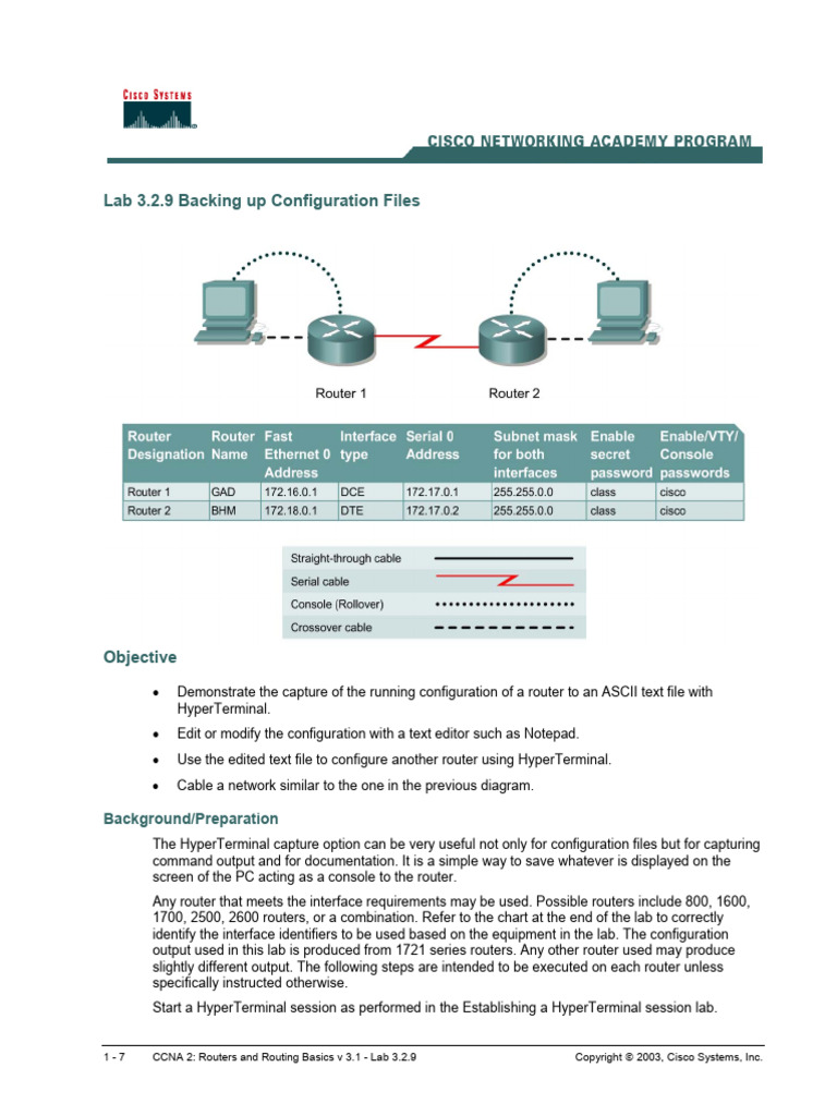 CCNA2_lab_3_2_9_en | PDF | Cisco Certifications | Router (Computing)