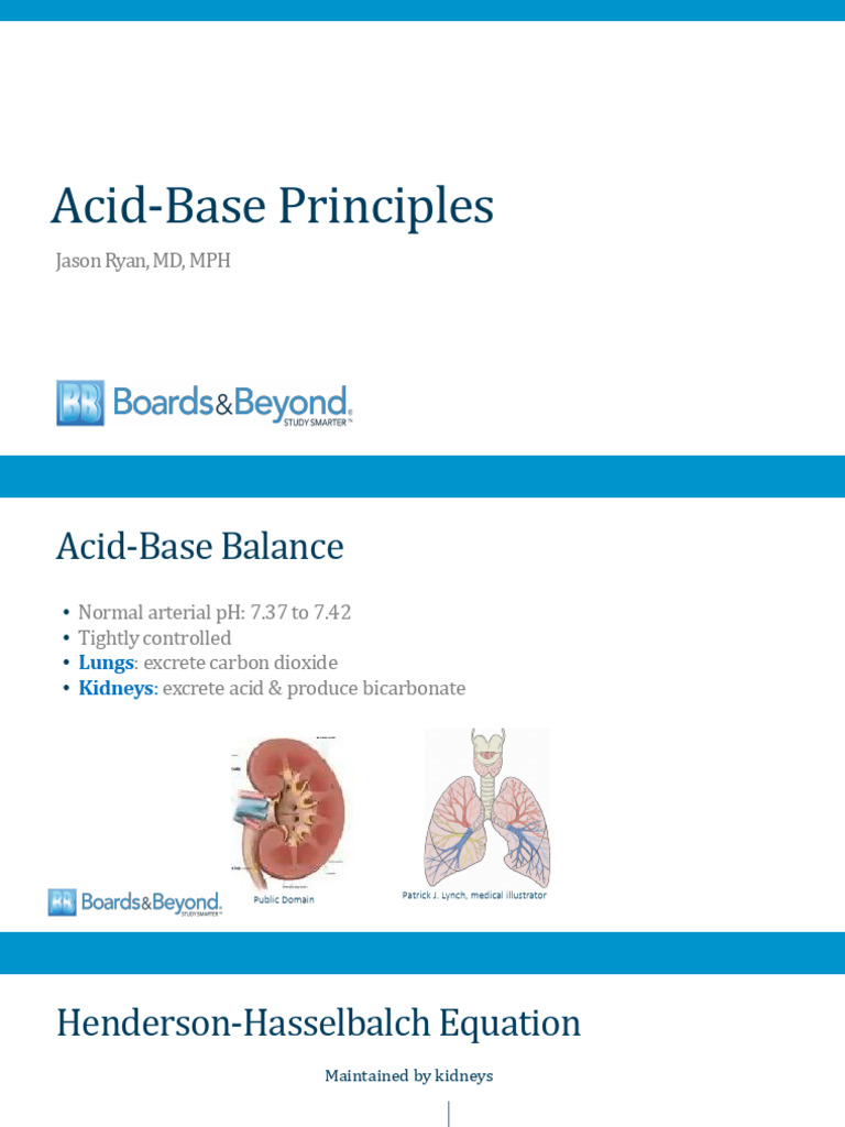 Acid Base Principles Atf | PDF | Physiology | Intensive Care Medicine