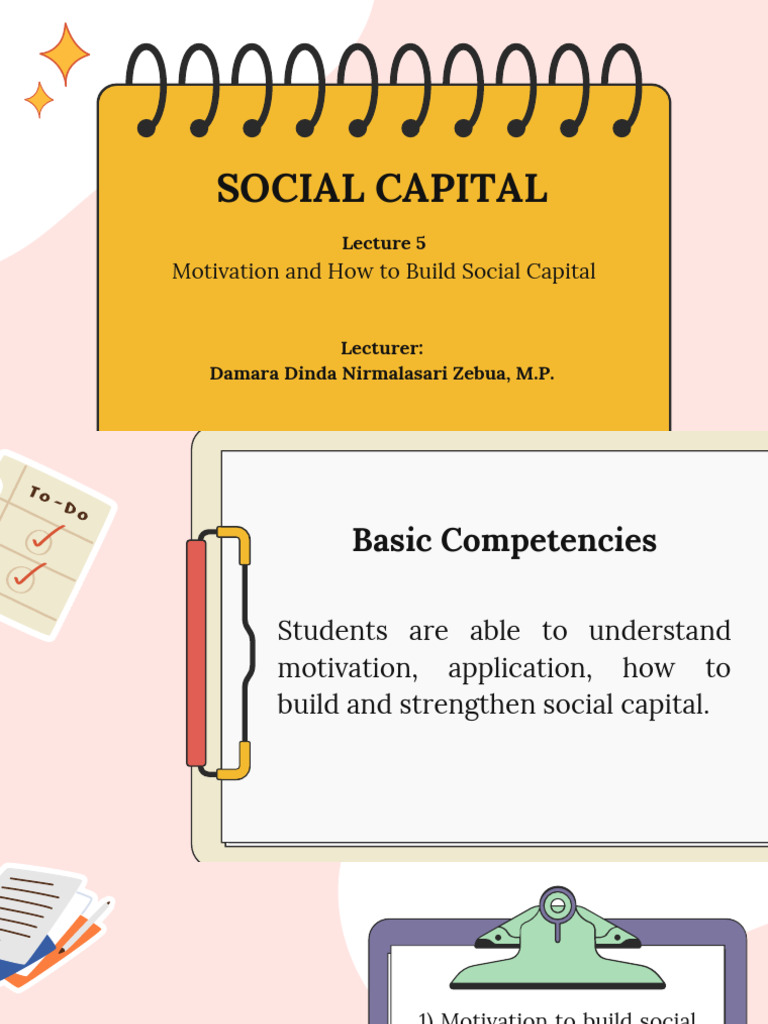 (Social Capital) Week5 - Motivation and How To Build Social Capital ...