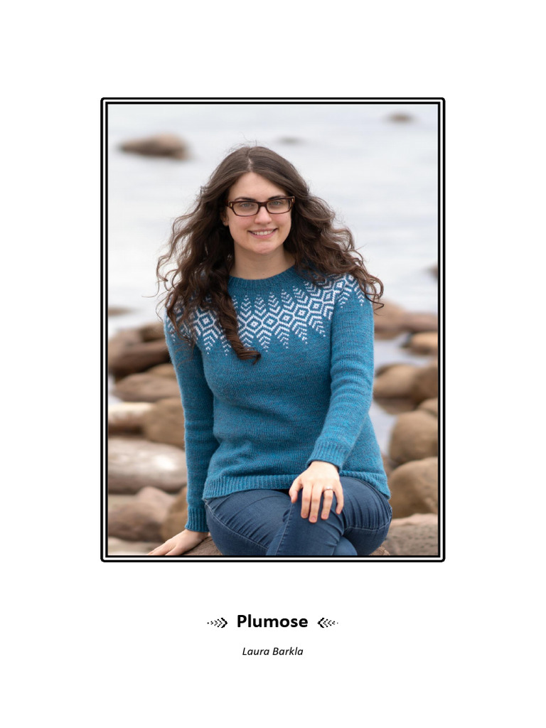 Plumose Pattern Laura Barkla V1 | PDF | Knitting | Knitting Needle