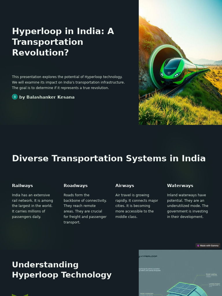 Hyperloop in India A Transportation Revolution | PDF | Hyperloop ...
